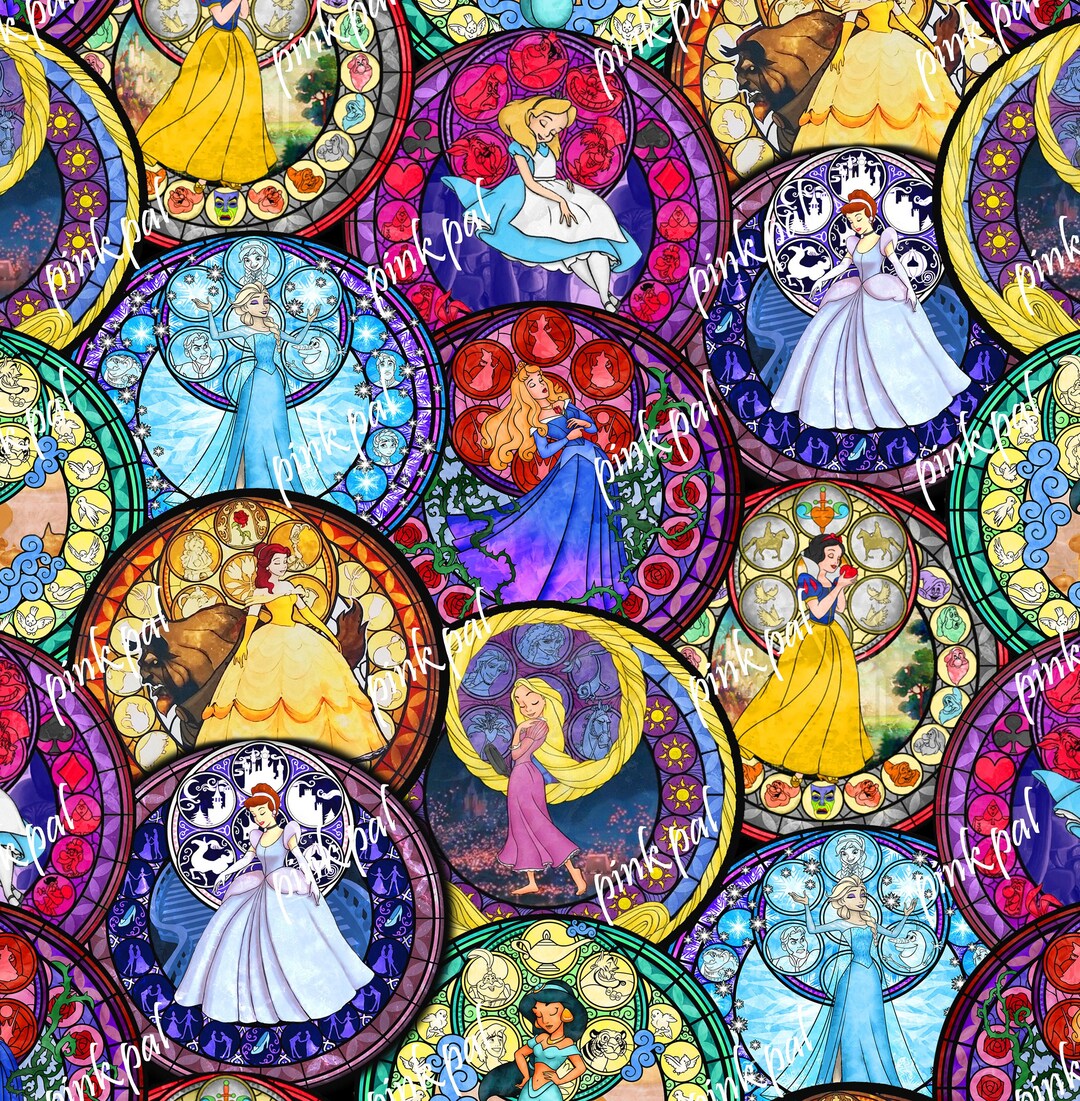 Princess Digital Seamless Pattern Cute Seamless Tumbler - Etsy