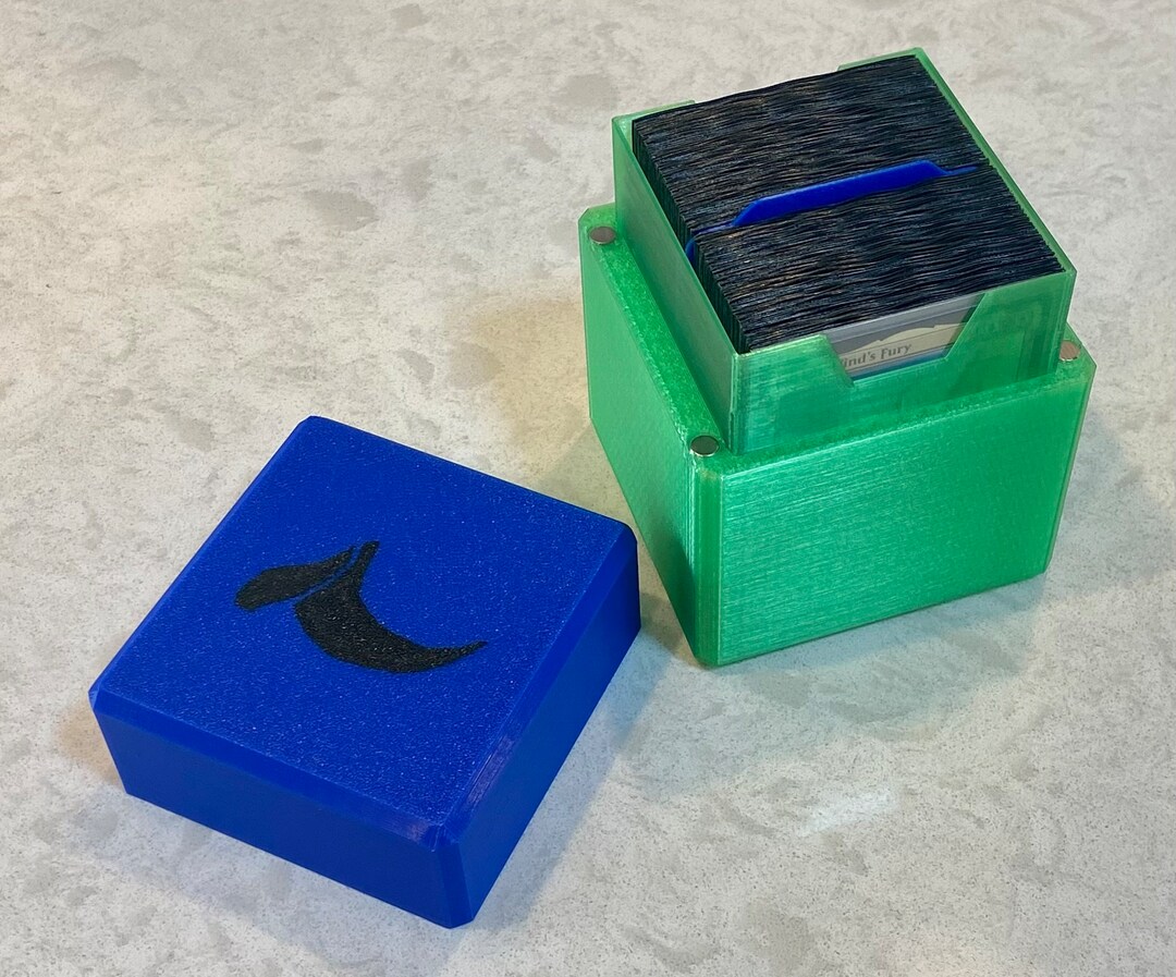 Commander Deck Box, Magnet Lid, Holds 100+ Double Sleeved Cards, Symbol ...