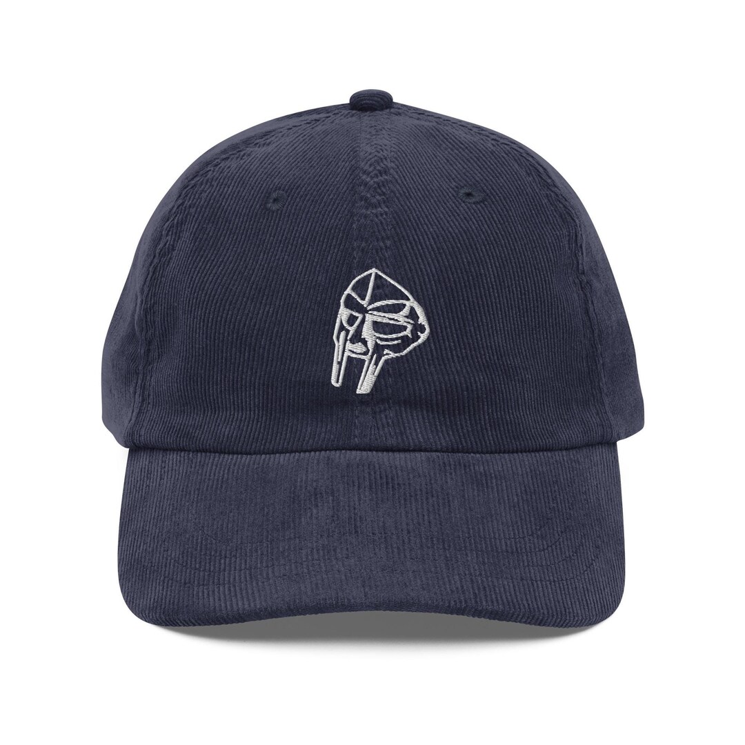 MF DOOM Embroidered Stitched Emblem Logo Vintage Corduroy Cap ...