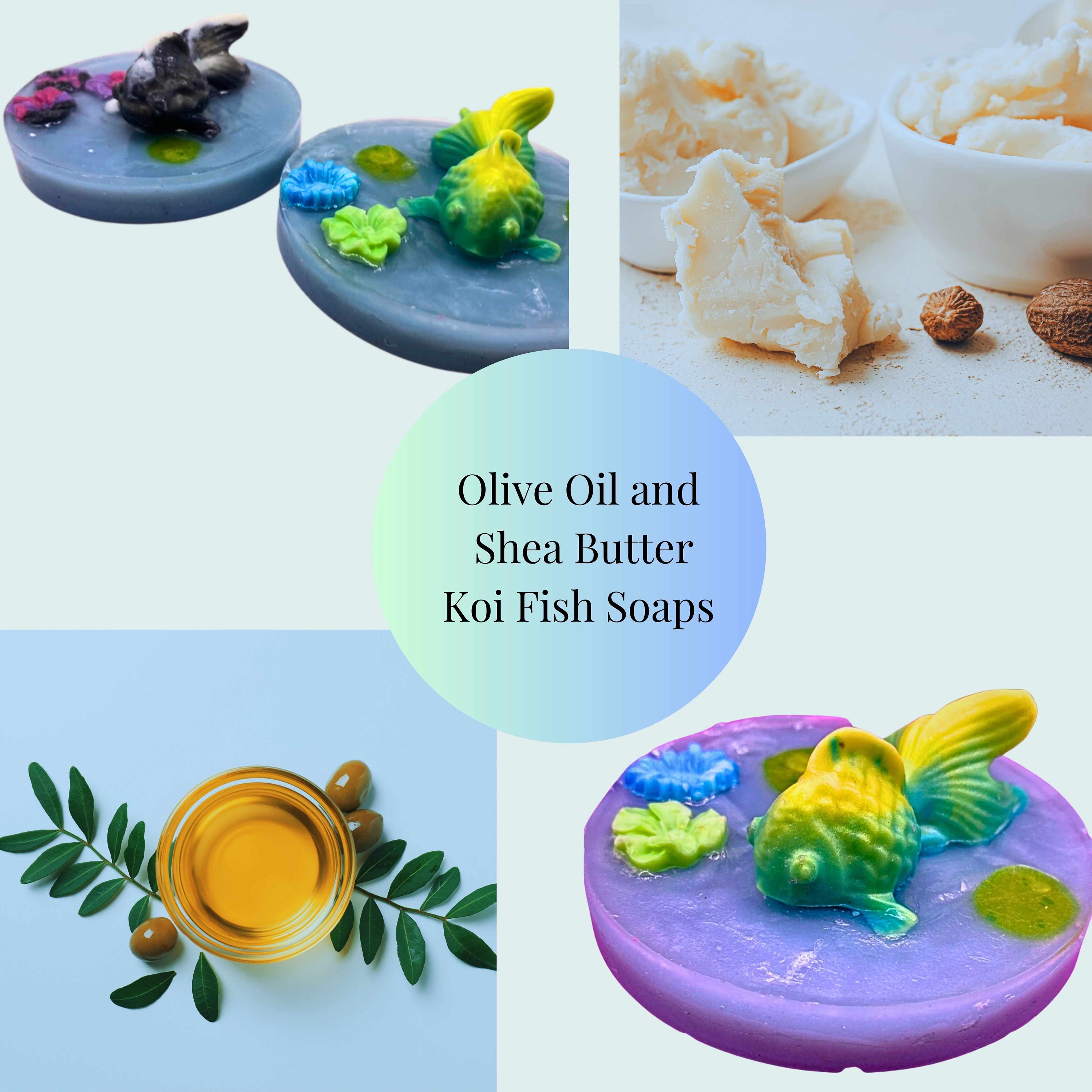 Koi Fish Soap, Made With Shea Butter and Vit E, Cherry Blossom Sent ...