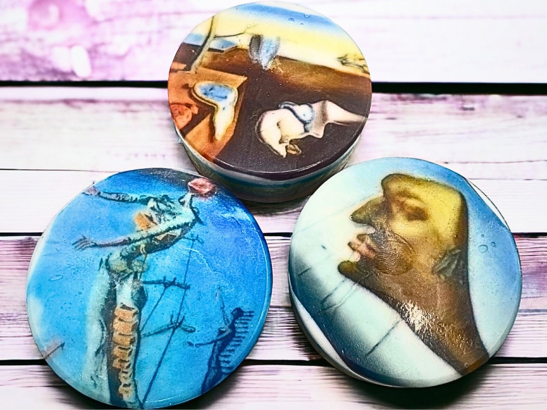 Set of 3 Salvador Dalí Art Soaps - Shea Butter and Vitamin E ...