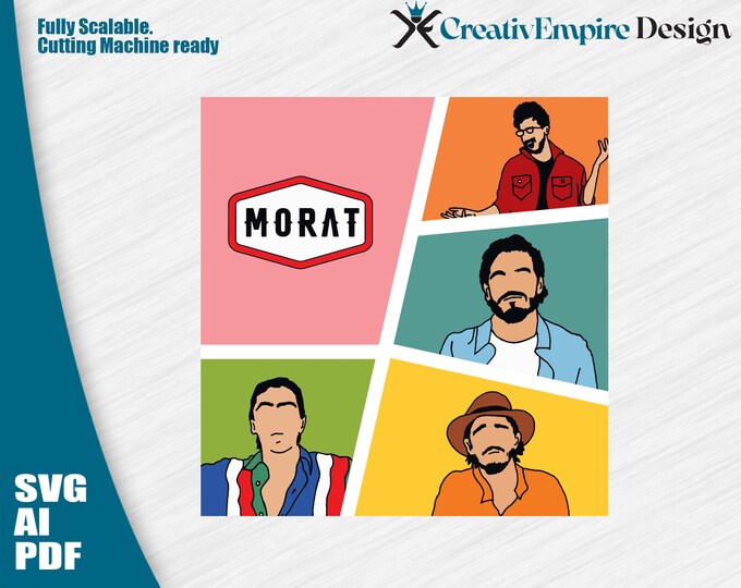 Morat Svg /Morat ai / Diseño de sublimación de música /Imagen digital ...