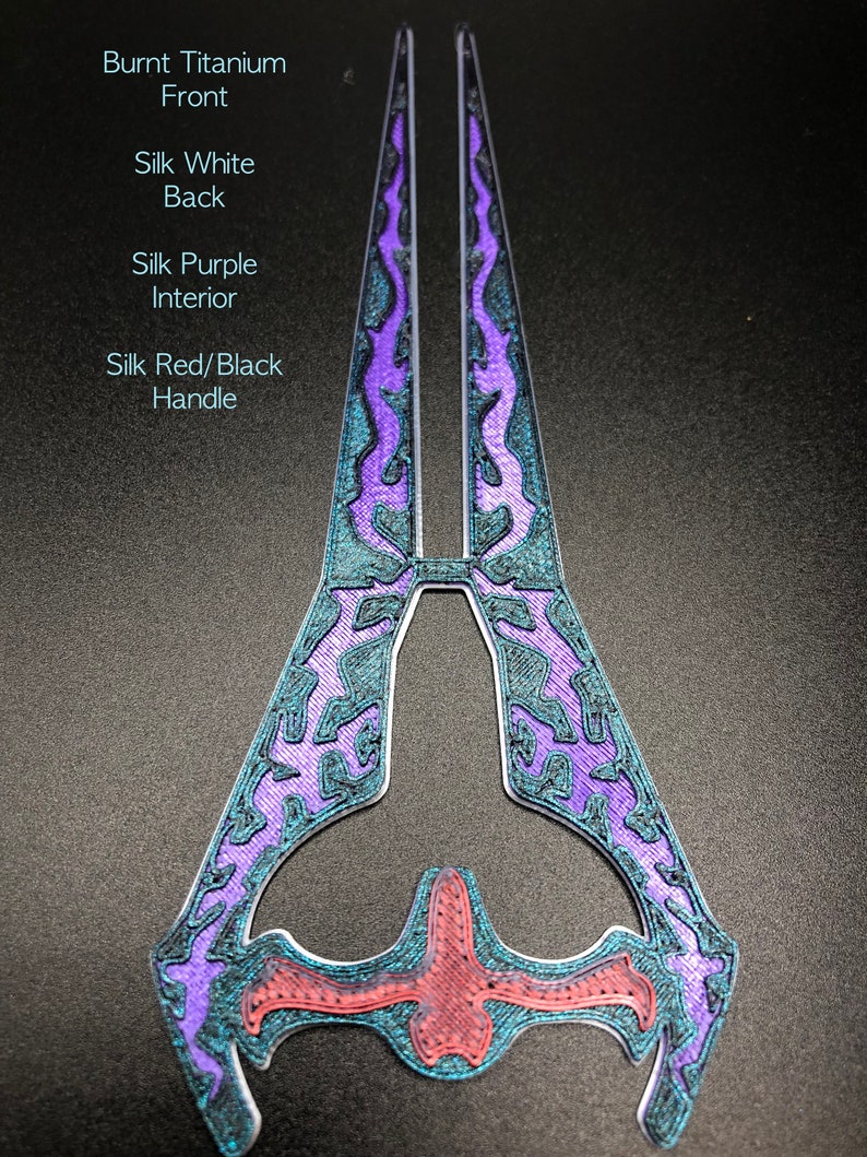 Energy Sword Fantasy Bookmark rpg/halo-inspired 4 Color Combinations ...