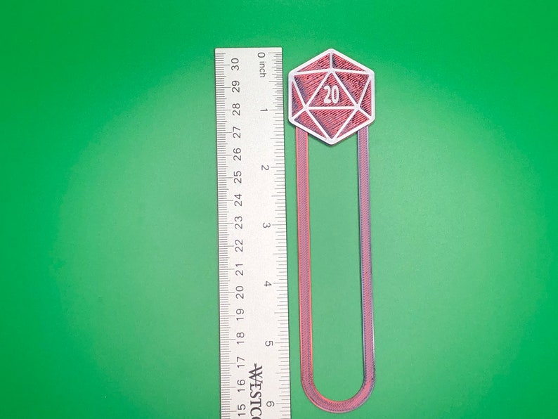 Fidget Bookmark D20 Dice-themed Rotates and Slides Dnd / RPG Bookmark 2 ...