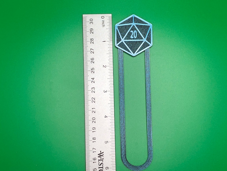 Fidget Bookmark D20 Dice-themed Rotates and Slides Dnd / RPG Bookmark 2 ...