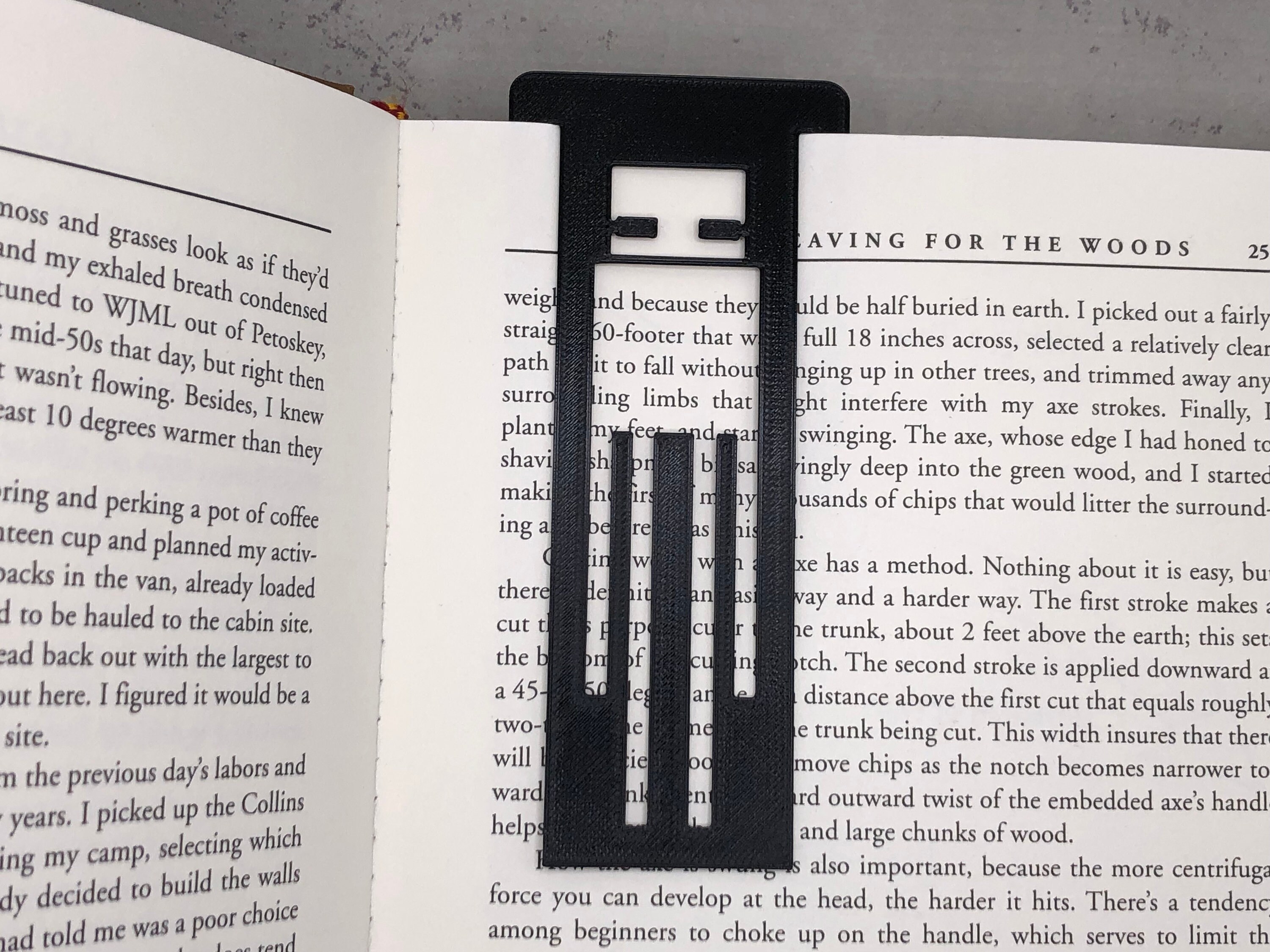 Minecraft-inspired Enderman Bookmark, Single Color, 3D Printed, Fan Art ...