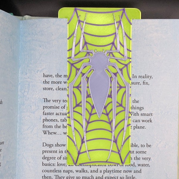 Spider Man Bookmark - Etsy