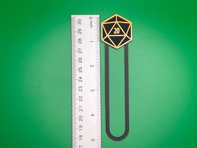 Fidget Bookmark D20 Dice-themed Rotates and Slides Dnd / RPG Bookmark 2 ...