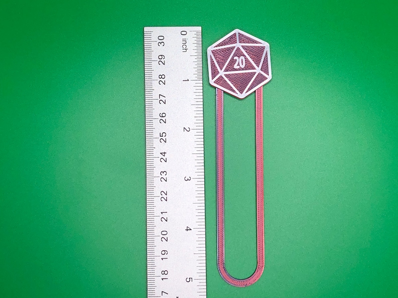 Fidget Bookmark D20 Dice-themed Rotates and Slides Dnd / RPG Bookmark 2 ...