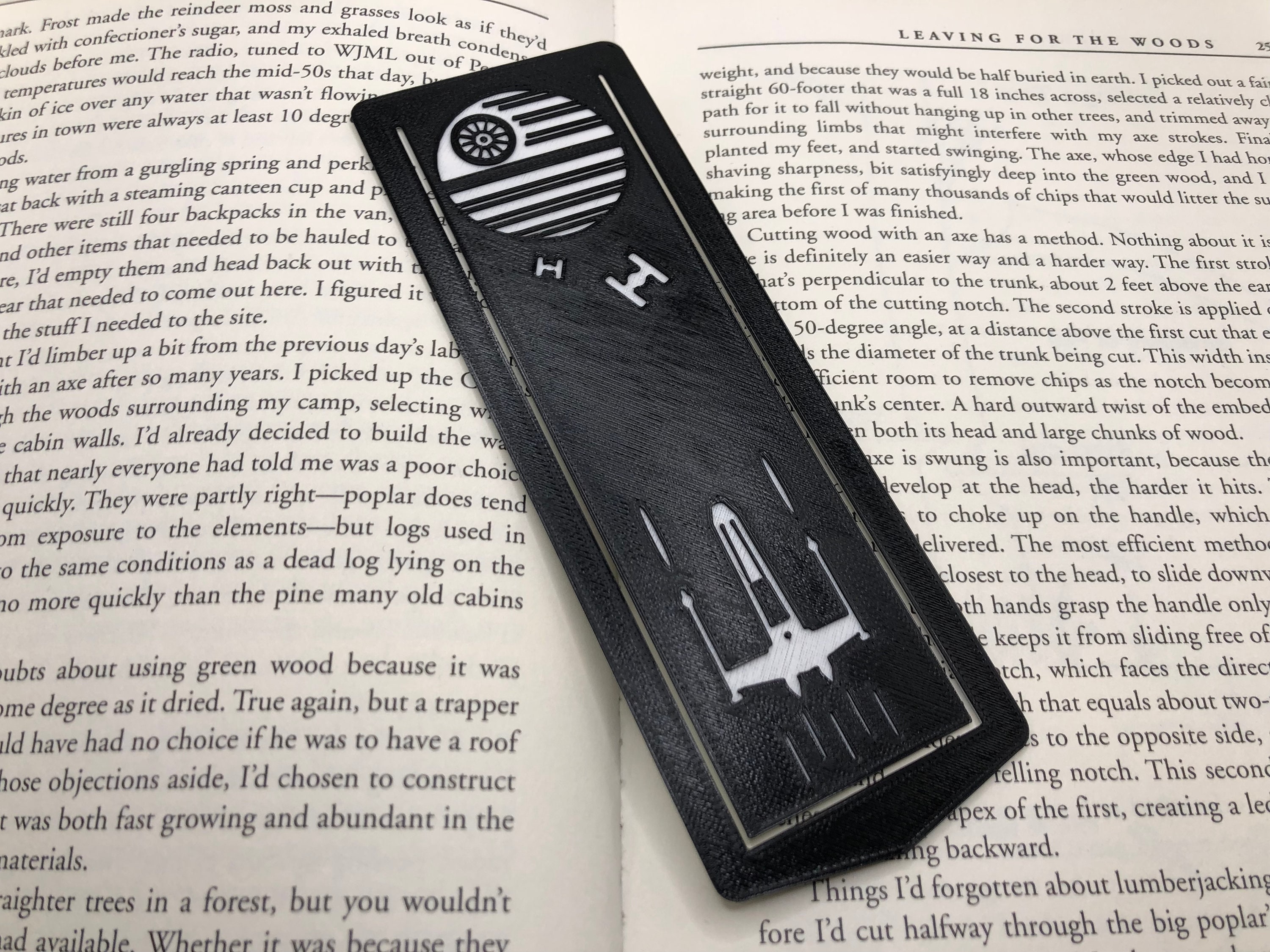 Star Wars-inspired Space Battle Scene Bookmark X-wing Tie - Etsy