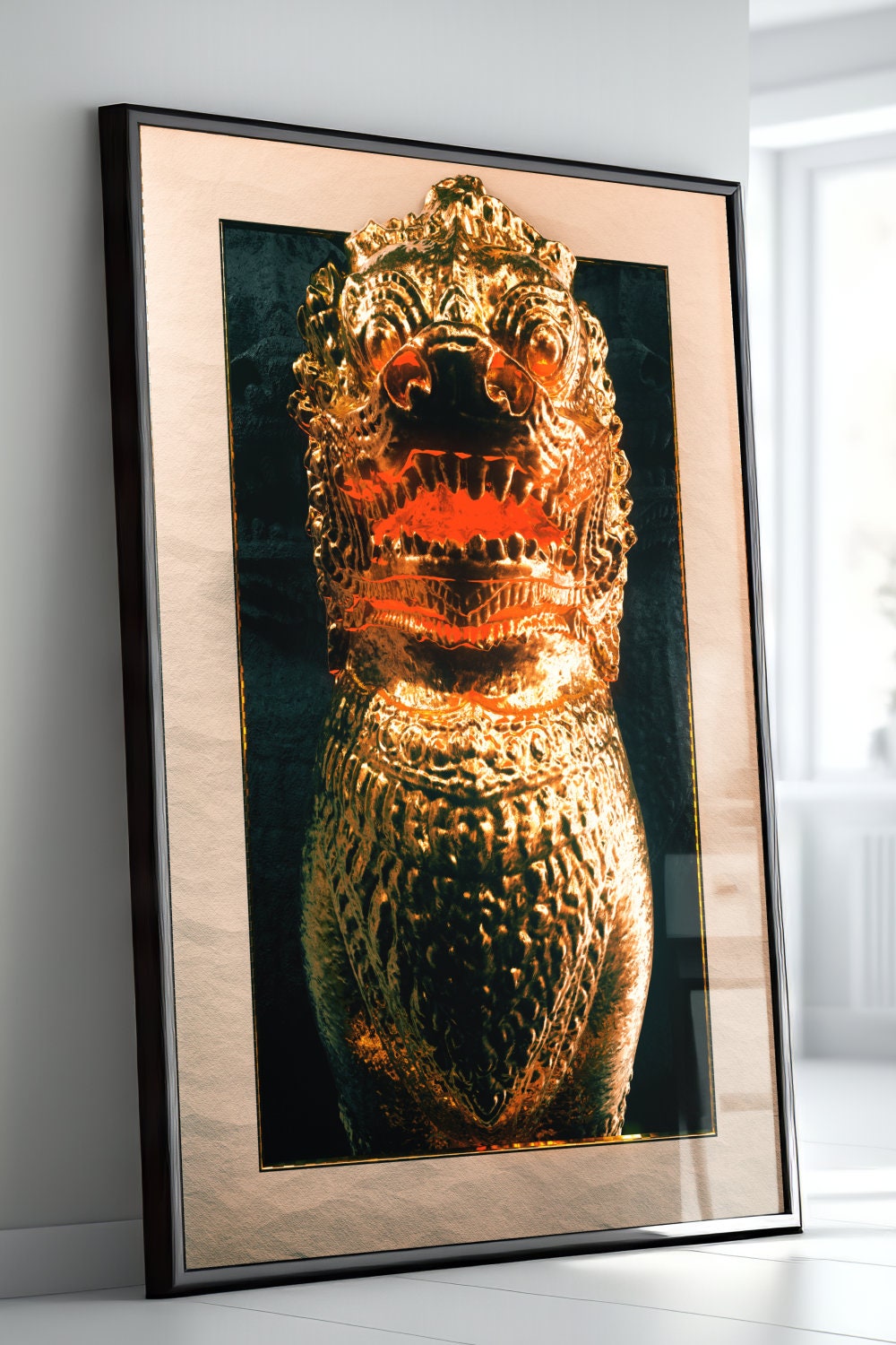 Bayon Lion Wall Art Decor Bayon Lobby Interior Wall Art Decor Office ...
