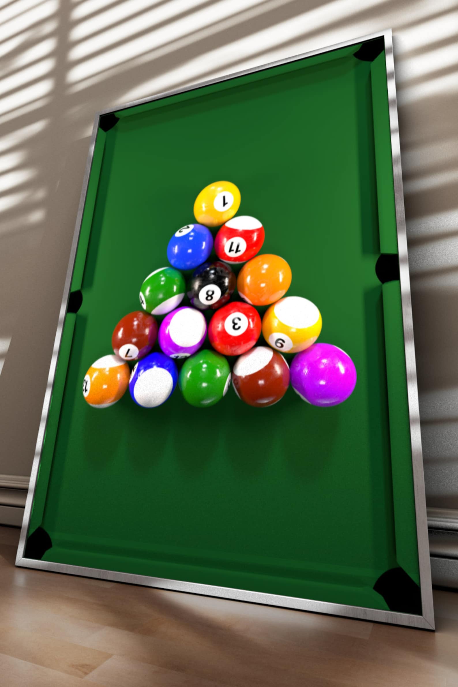 Billiards Wall Art Decor Game Art for Man Cave Interior Wall Art Decor ...