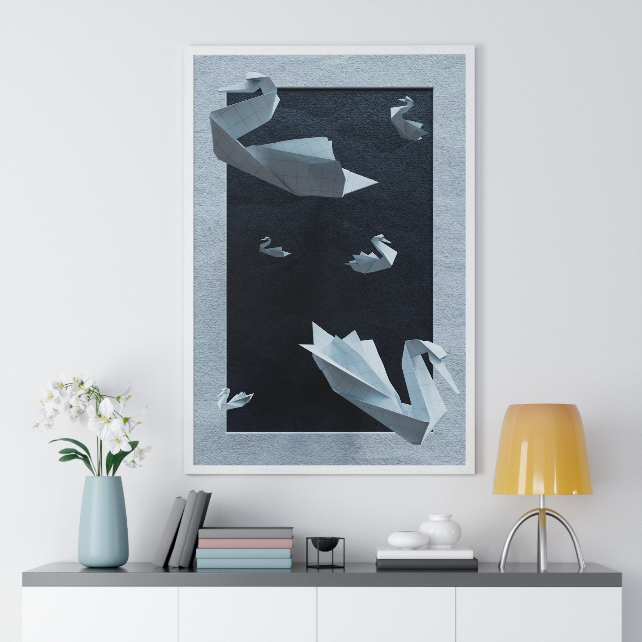 Paper Craft Print Origami Wall Art Paper Craft Poster Modern - Etsy