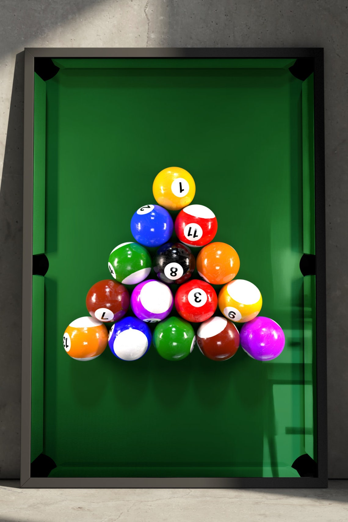 Billiards Wall Art Decor Game Art for Man Cave Interior Wall Art Decor ...