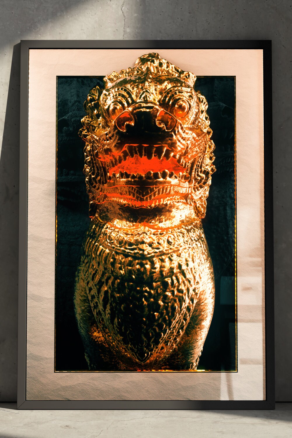 Bayon Lion Wall Art Decor Bayon Lobby Interior Wall Art Decor Office ...