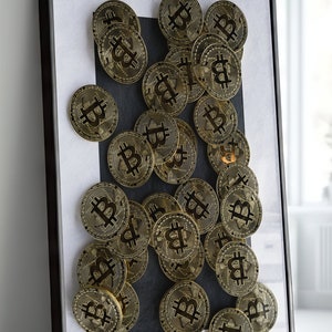 Bitcoin Wall Art Decor Cash Man Cave Interior Wall Art Decor Cash Money ...