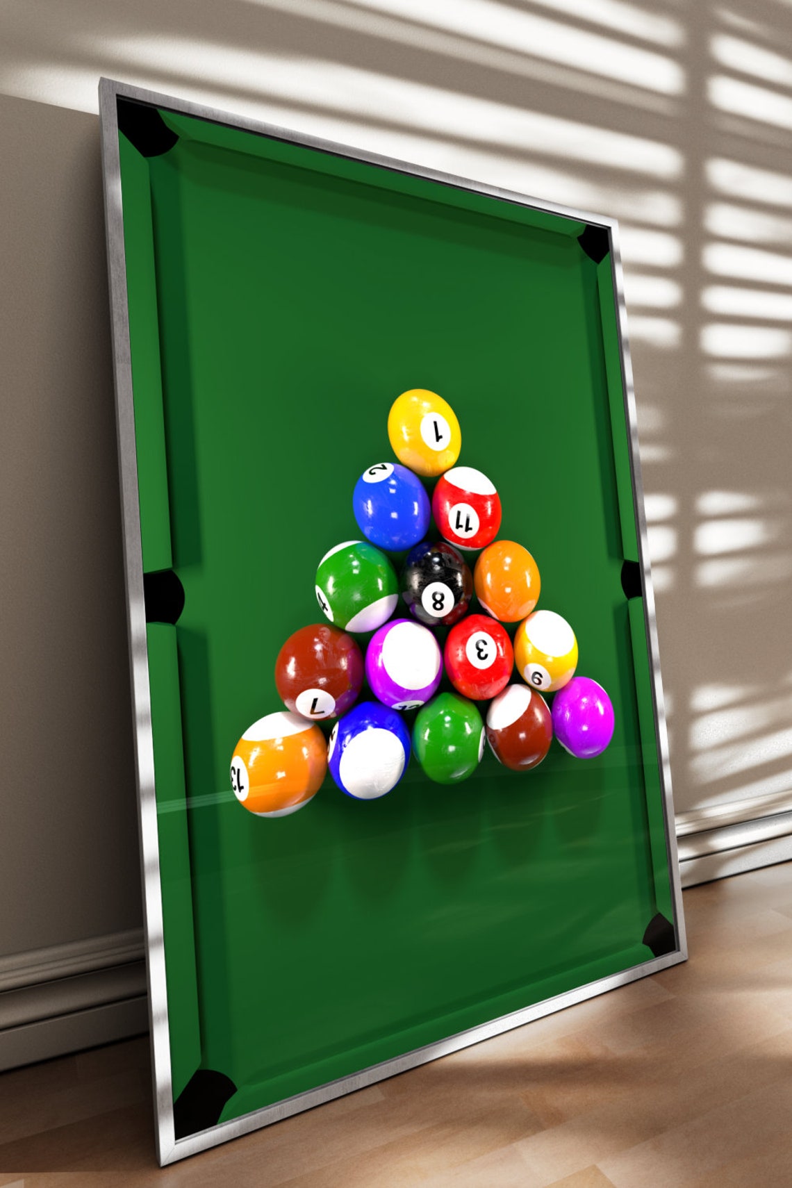 Billiards Wall Art Decor Game Art for Man Cave Interior Wall Art Decor ...