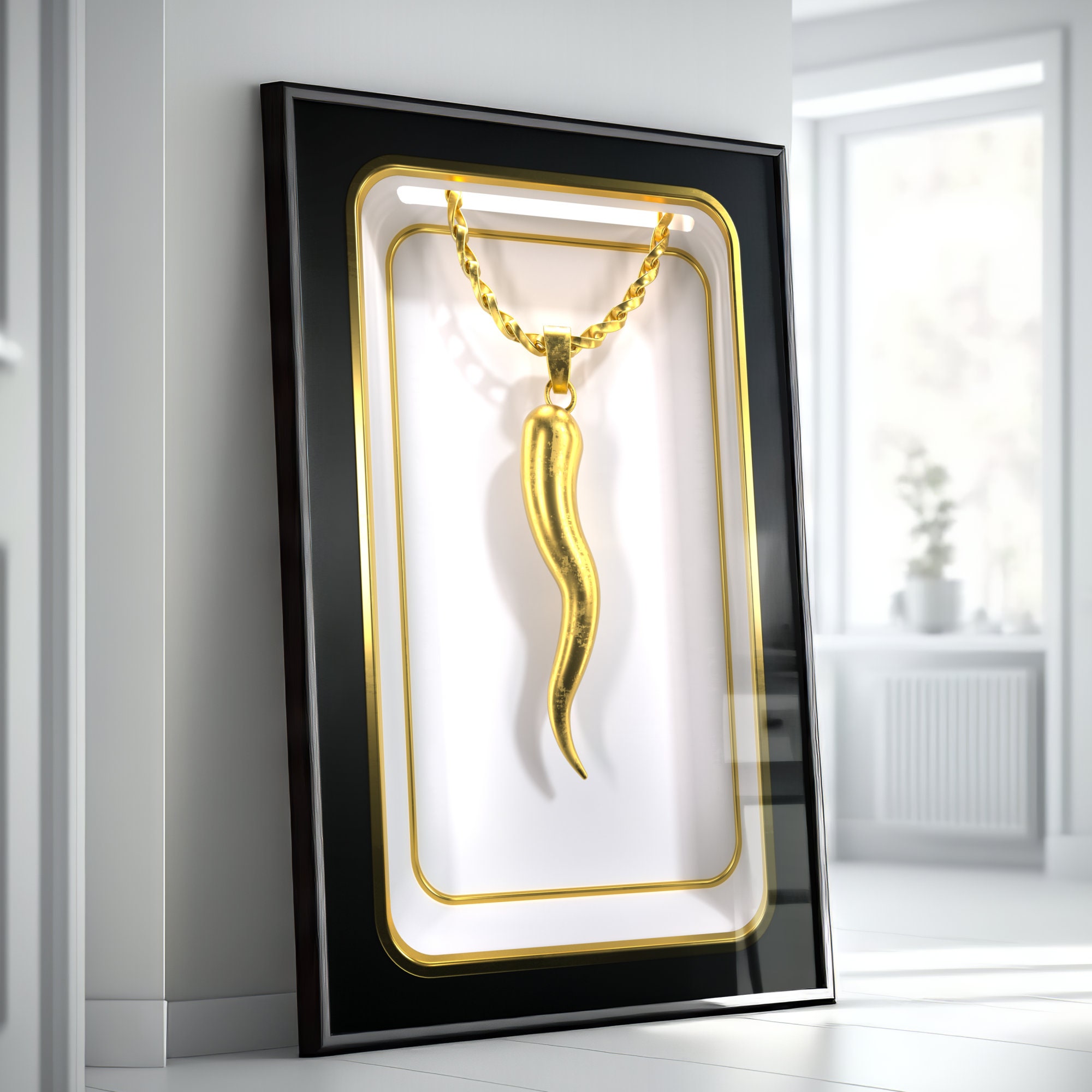 Italian Horn Wall Art Decor Cornicello Man Cave Interior Wall Art Decor ...