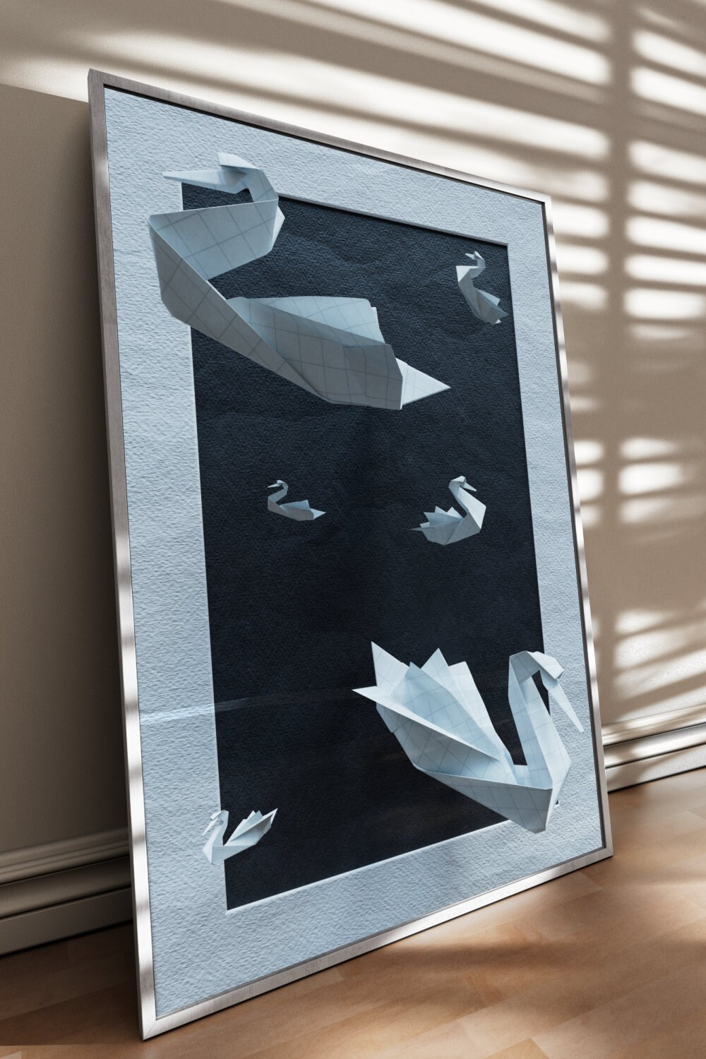 Paper Craft Print Origami Wall Art Paper Craft Poster Modern - Etsy