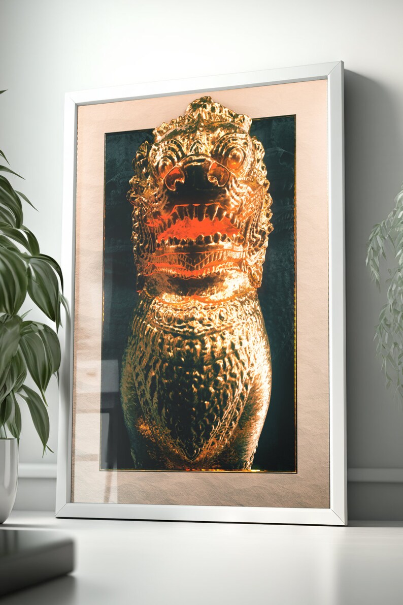Bayon Lion Wall Art Decor Bayon Lobby Interior Wall Art Decor Office ...