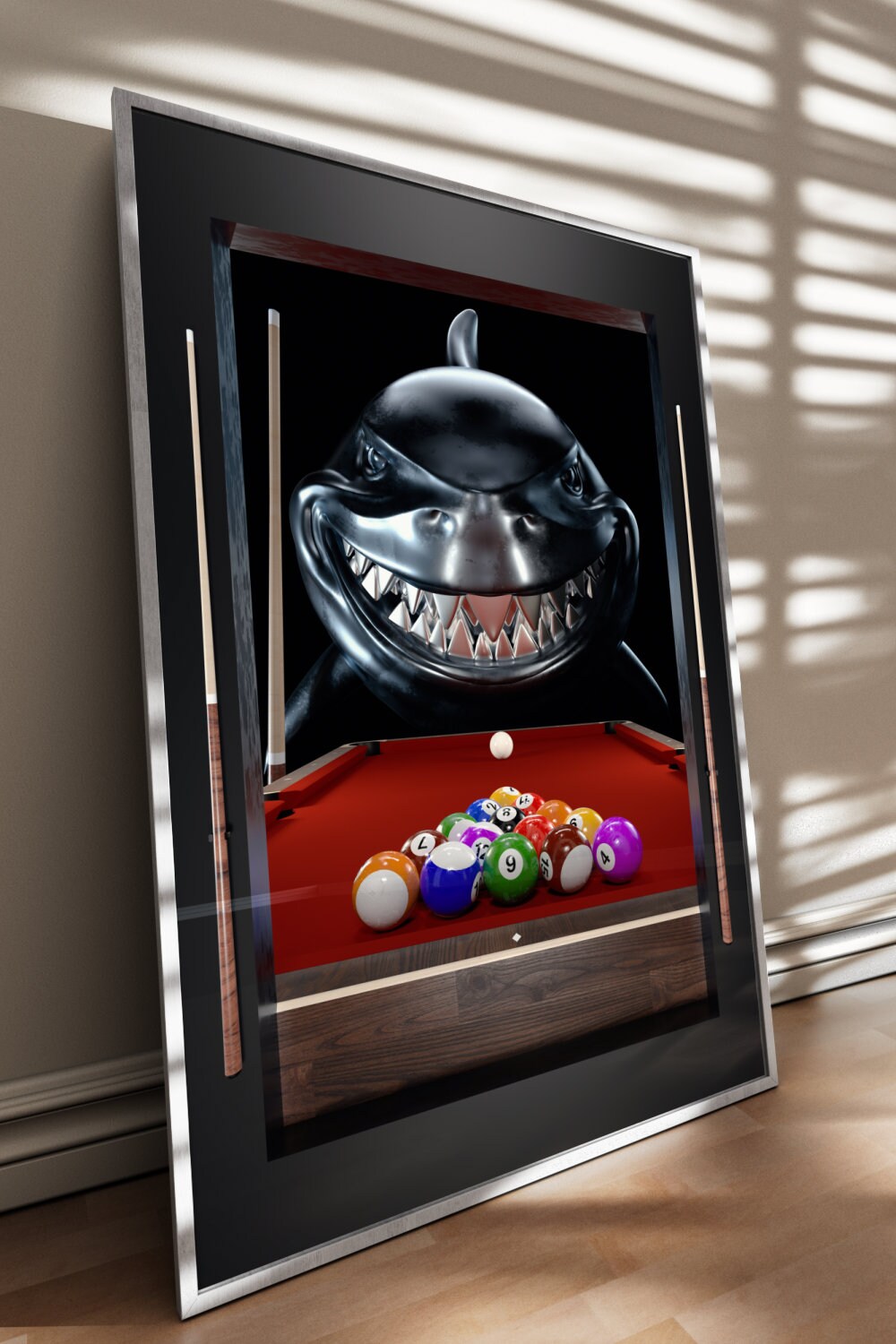 Billiards Wall Art Decor Game Art for Poolshark Interior Wall Art Decor ...