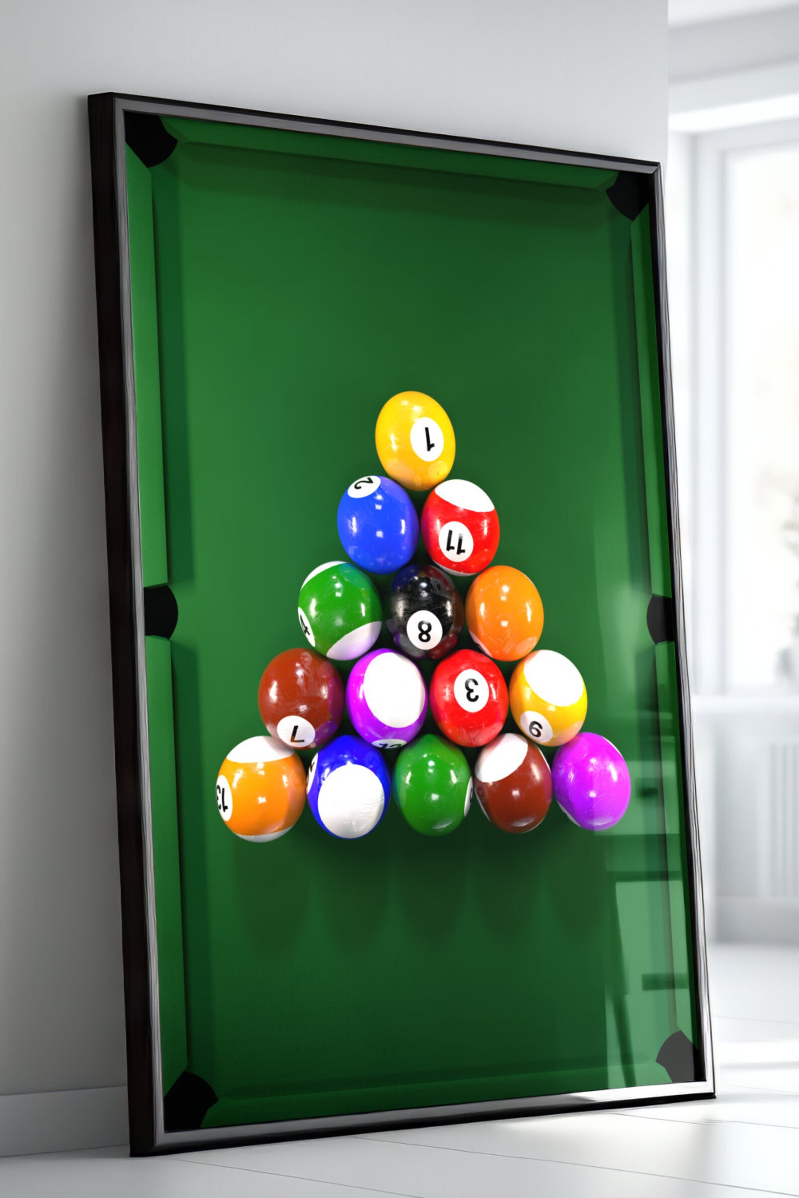 Billiards Wall Art Decor Game Art for Man Cave Interior Wall Art Decor ...