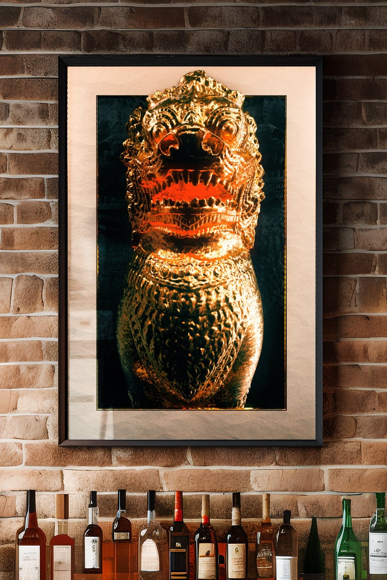Bayon Lion Wall Art Decor Bayon Lobby Interior Wall Art Decor Office ...