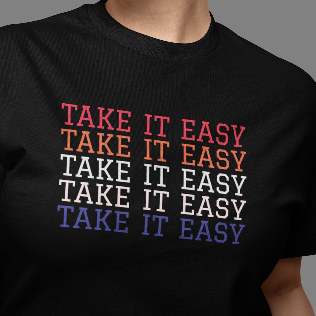 Tómalo con calma camisa, camisa retro, camisa de los años 70, camisa de ...