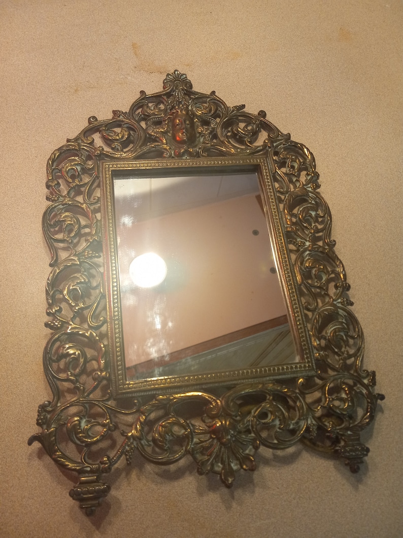 Fabulous Antique French Golden Mirror - Etsy