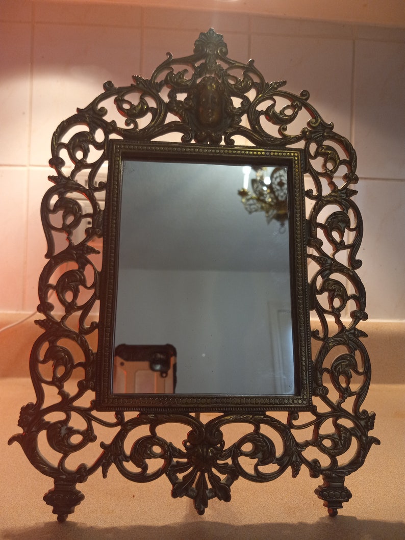 Fabulous Antique French Golden Mirror - Etsy
