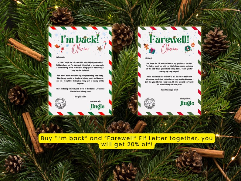 Personalized 'goodbye' Elf Letter for Kids Heartwarming Christmas ...