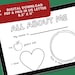 All About Me Coloring Page for Kids, Back to School Worksheet ...