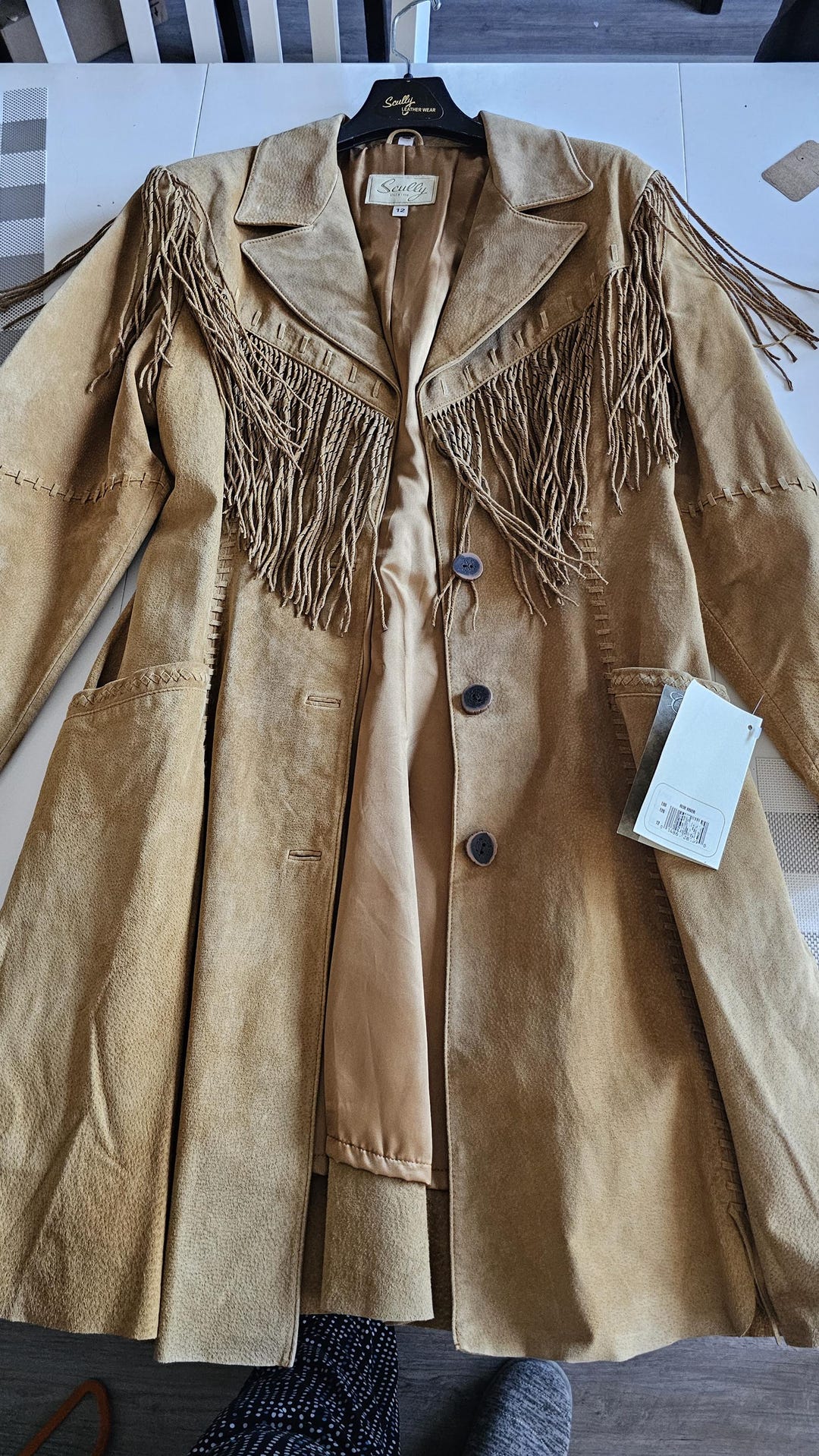 Vintage Scully Western Suede Fringe Coat. - Etsy