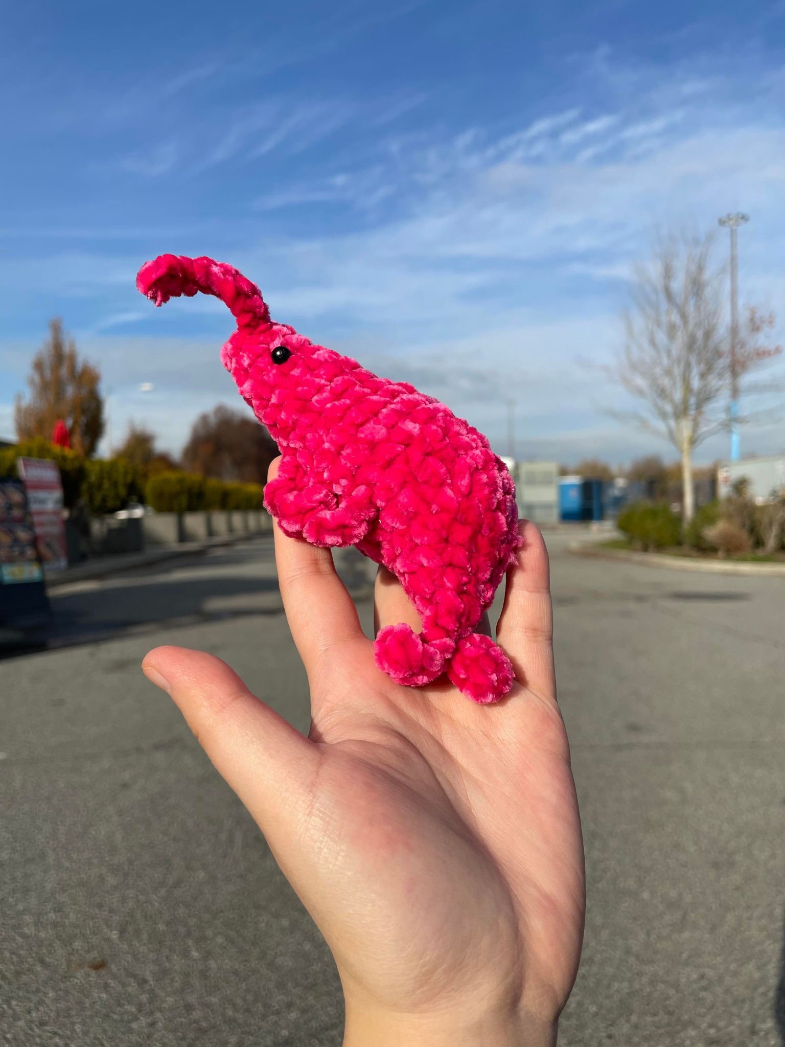 Classic Emotional Support Shrimps. Crochet Shrimp, Shrimp Gang, Red ...