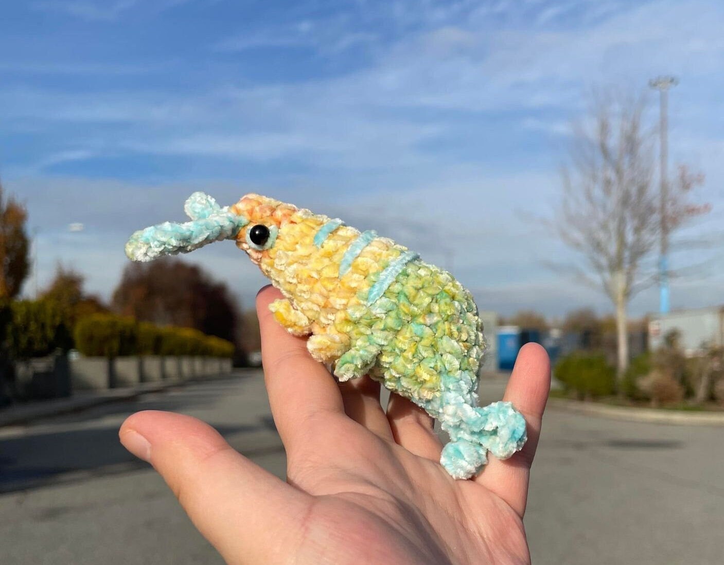 Rainbow Emotional Support Shrimps. Crochet Shrimp, Shrimp Gang. - Etsy