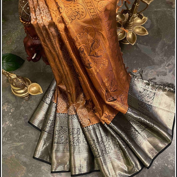 Tissue Silk Saree - Etsy