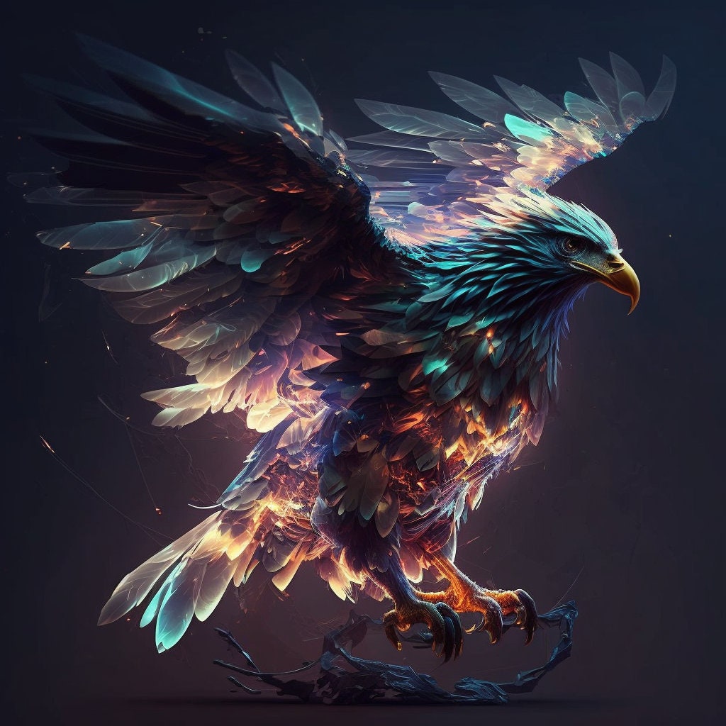 Eagle Spirit Dreamscape Digital Art Print - Etsy