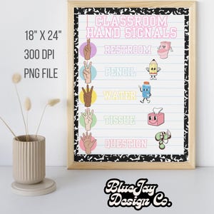 Classroom Hand Signal Png, Classroom Expectations Poster, Classroom ...