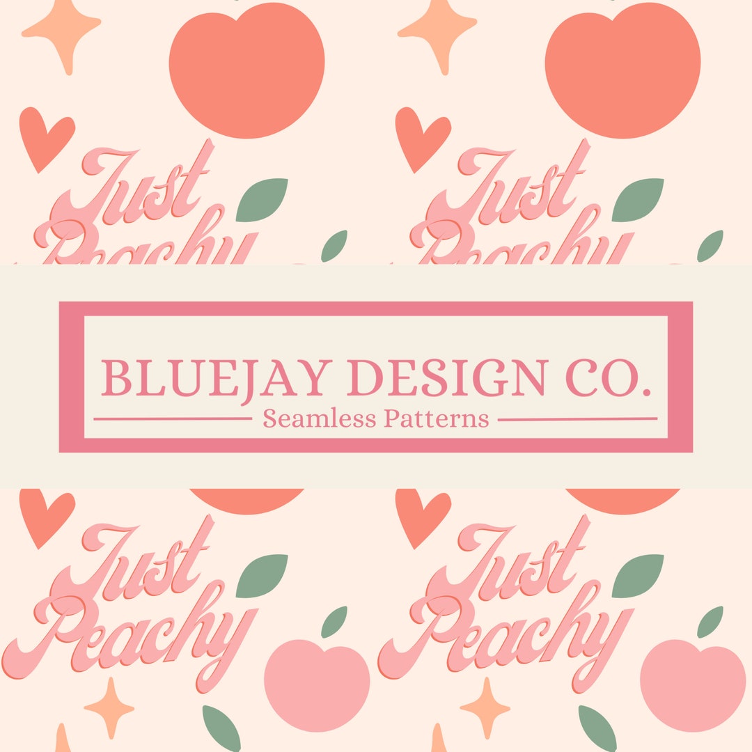 Just Peachy Seamless Pattern - Etsy