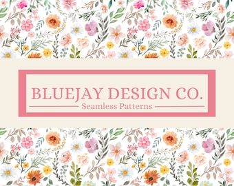 Flower Pattern 4, Flower Seamless SVG, Floral Seamless SVG, Floral ...