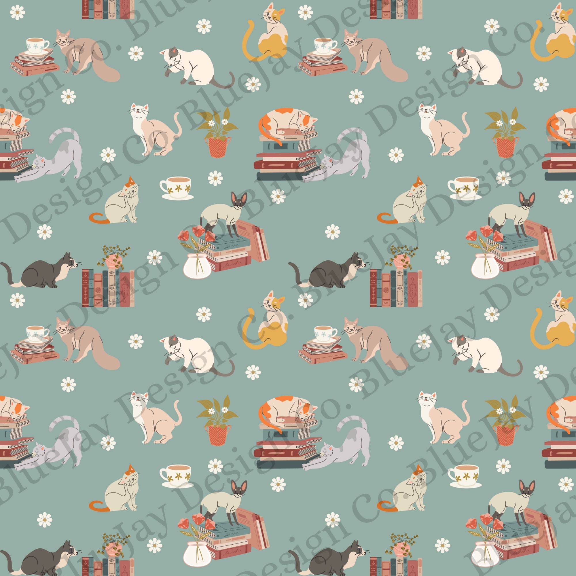 Cottagecore Seamless Pattern 4 Pack - Etsy