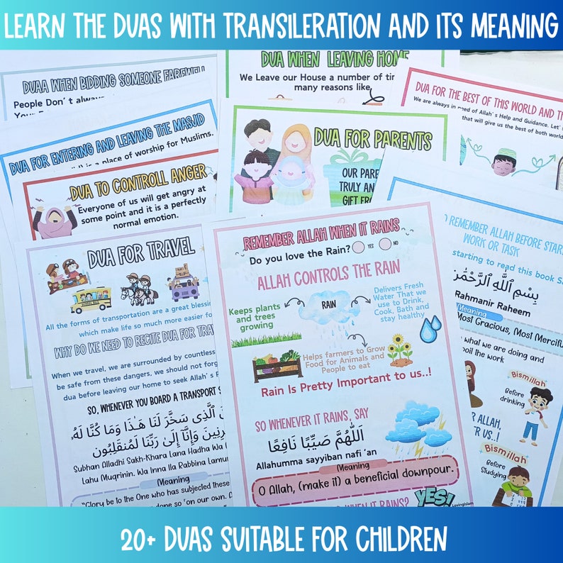Kids Dua Book,ramadan Activities Islamic Homeschool Printables, Muslim ...