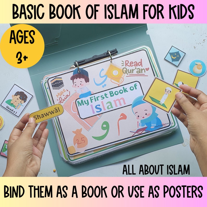 Islam Busy Book, Busy Binder Islamic Teaching Printables,muslim ...