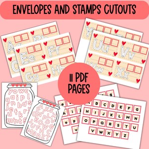 Alphabet Tracing Cards,preschool Letter Match, Valentine's Day ...