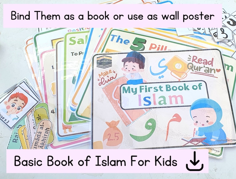 Islam Learning Binder Bundle, Islamic Homeschool Bundle, Kids Islam ...
