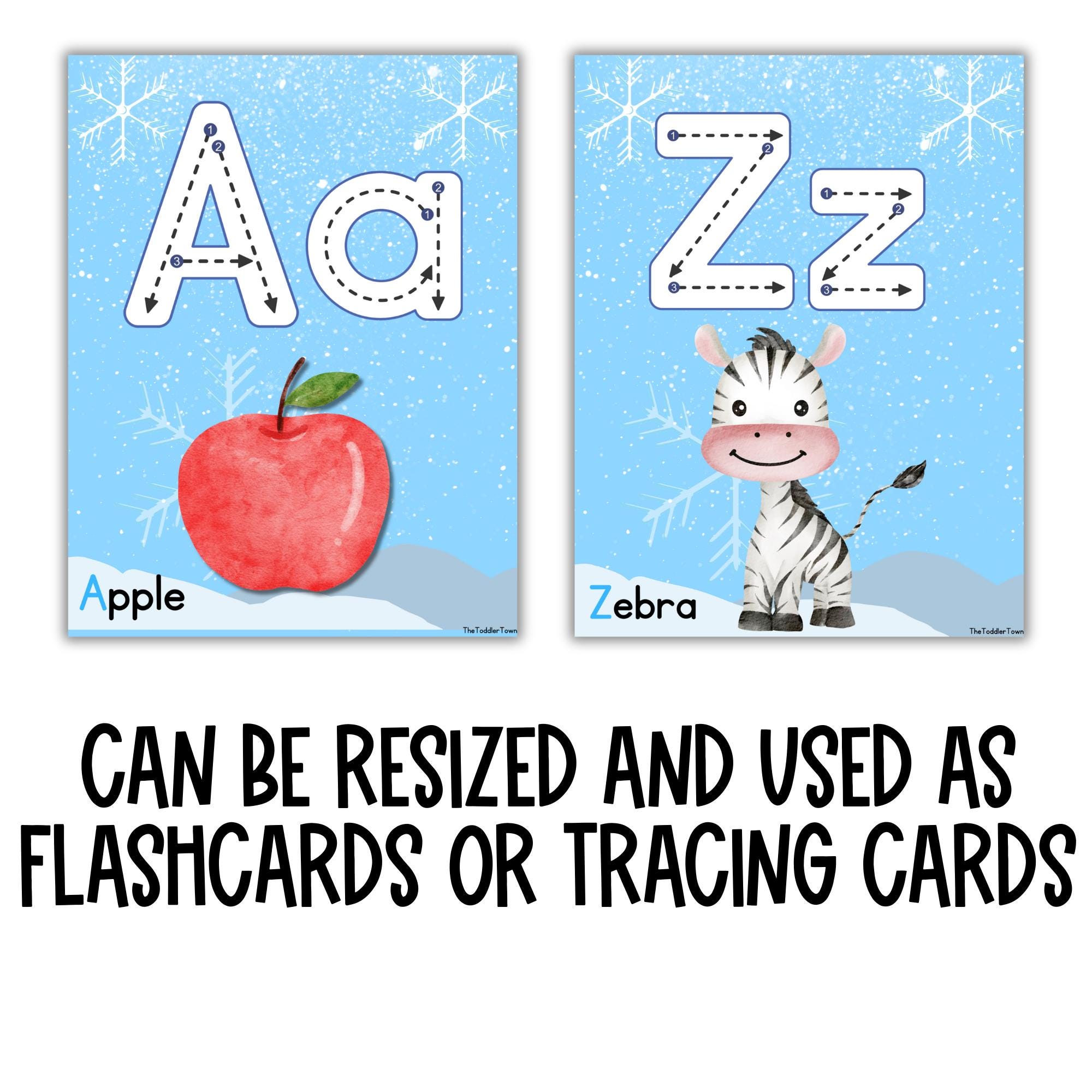 Winter Classroom Poster for Preschool, Alphabet Poster,preschool ...