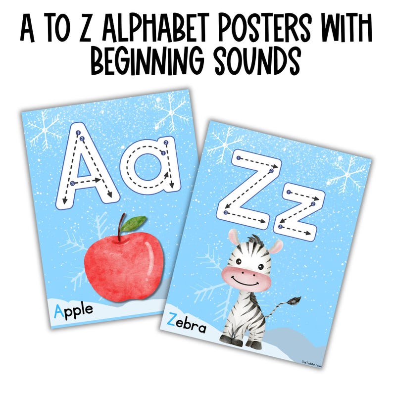 Winter Classroom Poster for Preschool, Alphabet Poster,preschool ...