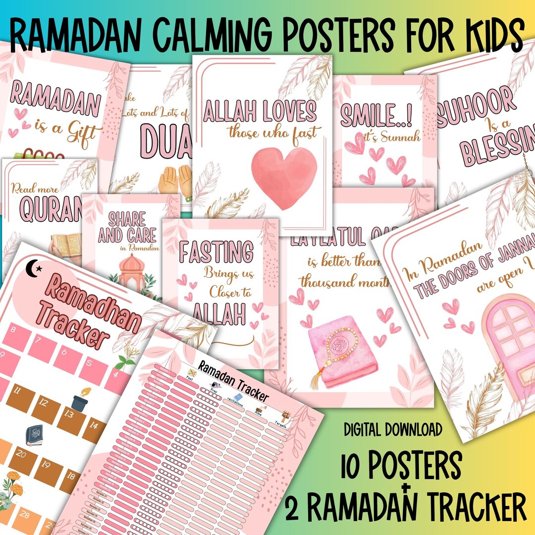 Ramadan Posters for Kids, Ramadan Tracker, Muslim Homeschool Resources ...