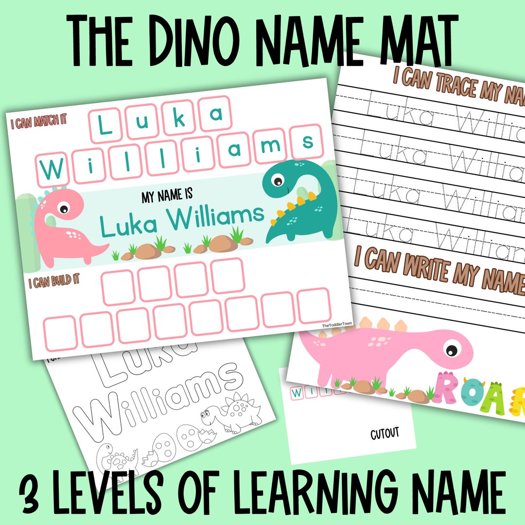 Toddler Busy Book Name Building, Tracing and Writing Activity ...