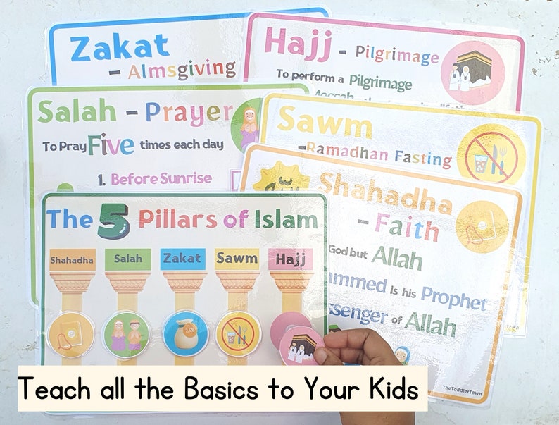 Islam Busy Book, Busy Binder Islamic Teaching Printables,muslim ...